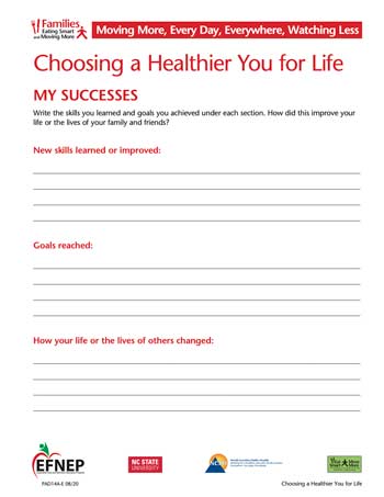 Handouts - EFNEP - Expanded Food and Nutrition Education Program