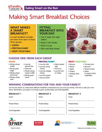 Handouts - EFNEP - Expanded Food and Nutrition Education Program